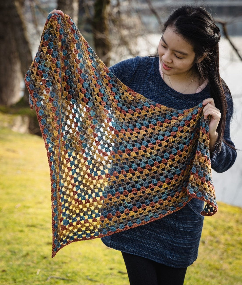 Coast to Colour Shawl - SweetGeorgia Yarns
